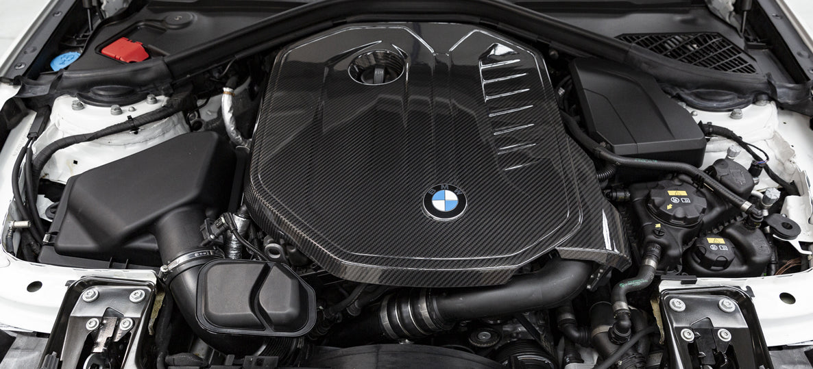 F20 M140i, F22 M240i, F30 M340i B58 Black Carbon Engine Cover