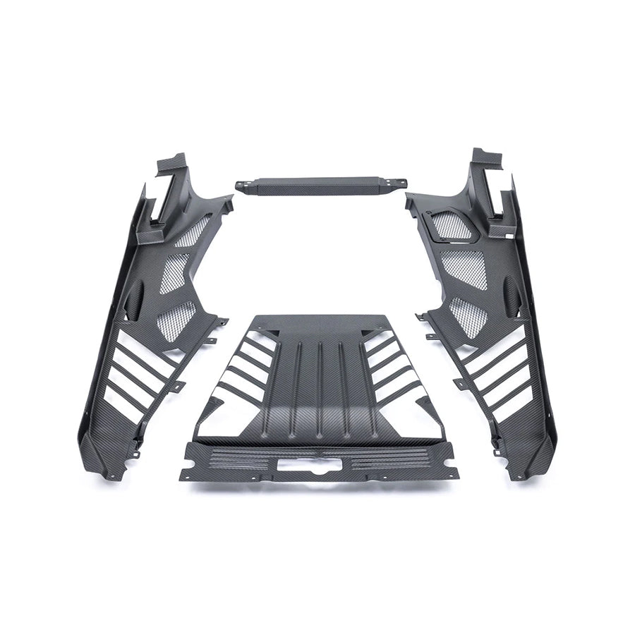 Lamborghini Huracan Carbon Engine Cover Set - Satin Finish